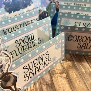 Frozen Food Signs-set of 8!! - Etsy
