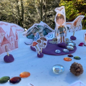 Fairy Tale Sensory Play Dough Kit, Montessori, Small World Play, Loose ...