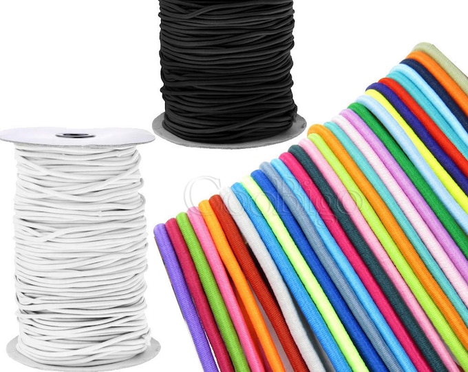 3mm Elastic Round Cord Stretch Rubber Rope Bungee Shock Cord - Etsy
