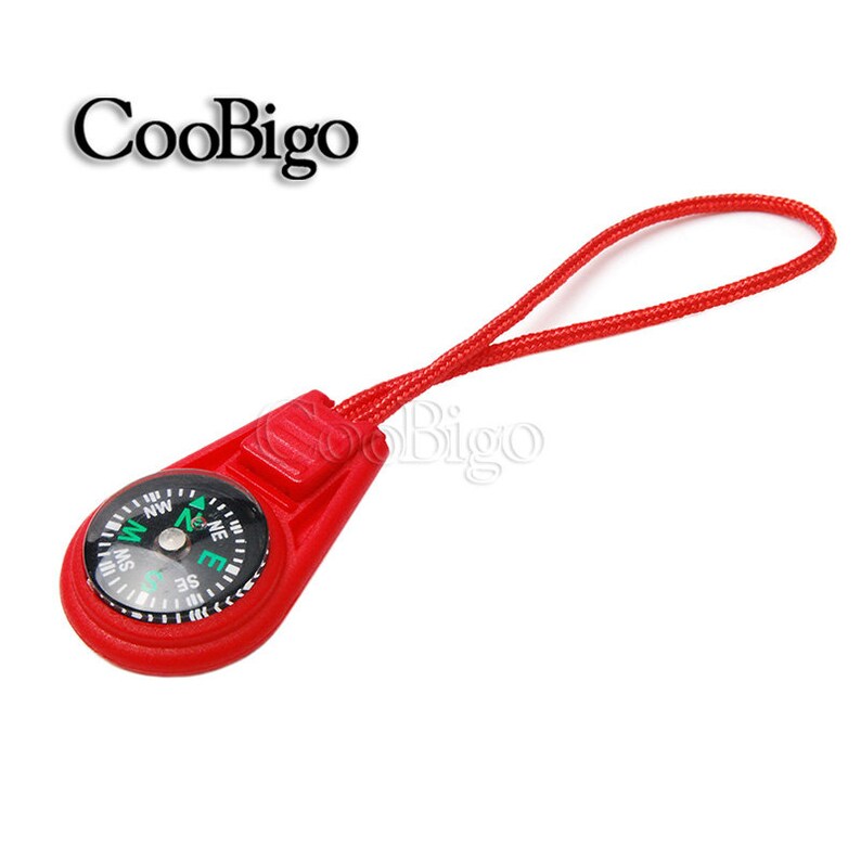 Muti-color Compass Zipper Pull Slider Backpack Bag Parts Camping Hiking ...