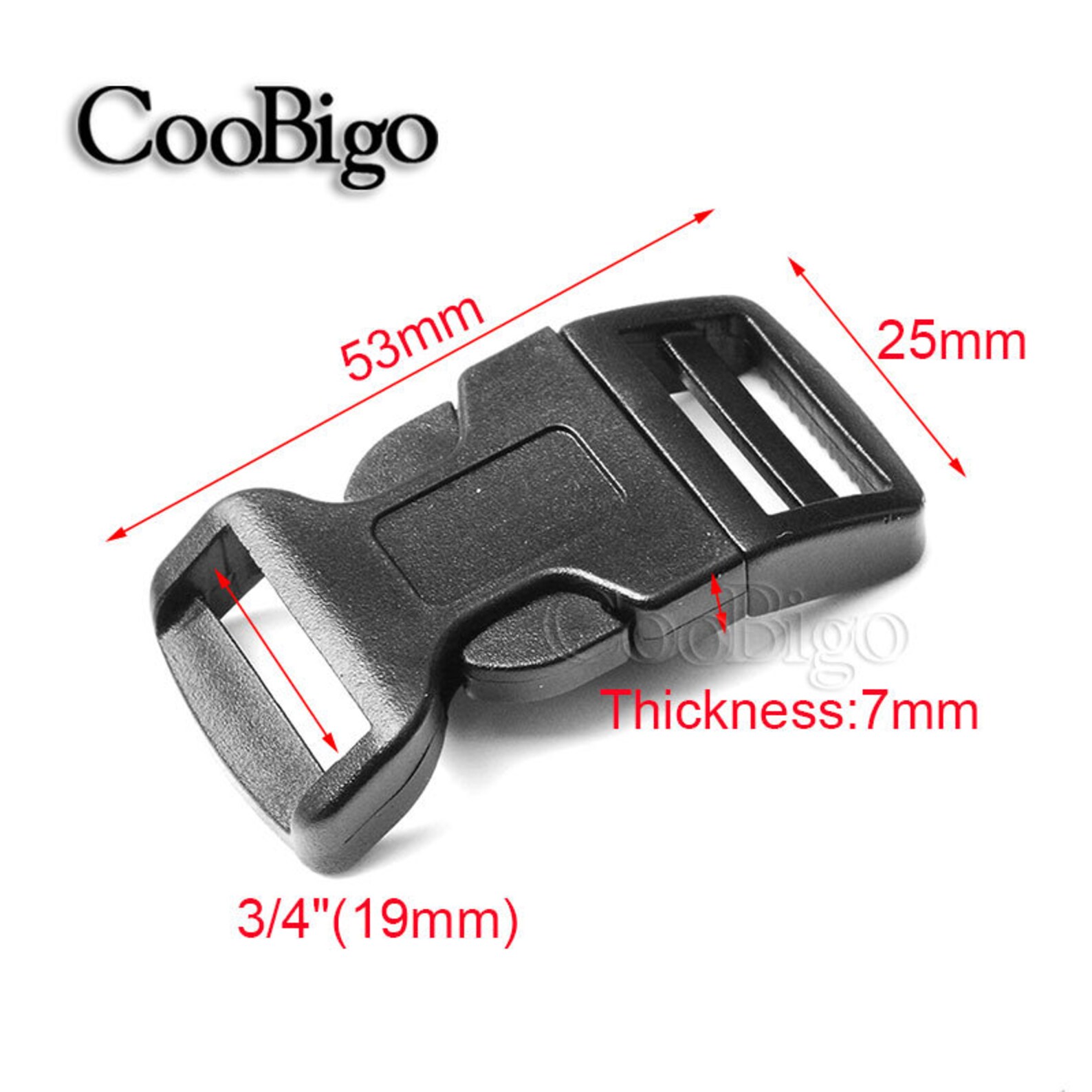 3/419mm Colorful Plastic Curved Side Release Buckles | Etsy