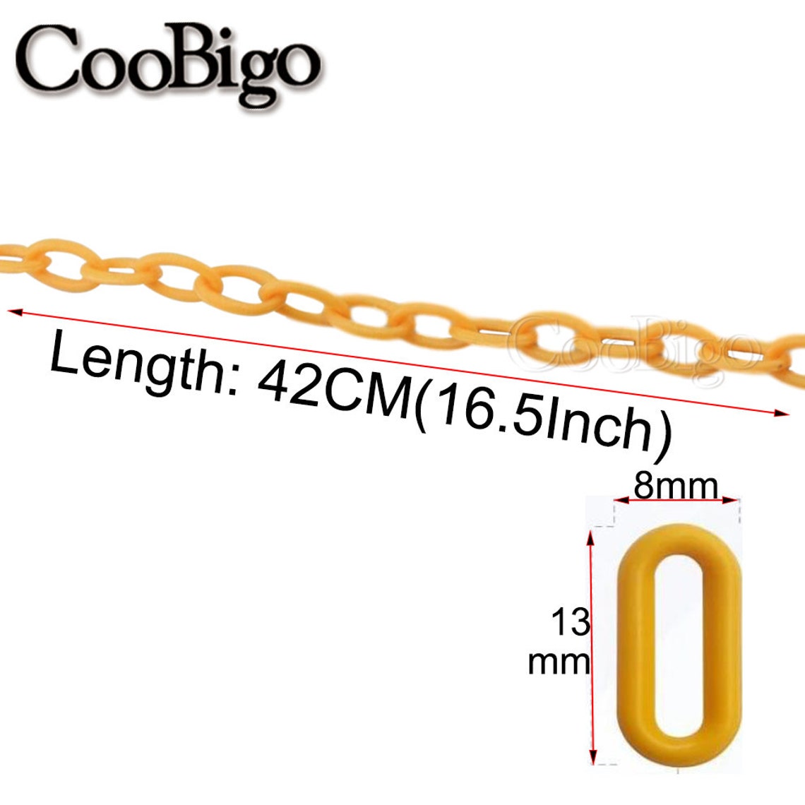 2PCS Acrylic Chain Plastic Chain Links Necklace DIY Jewelry Finding ...