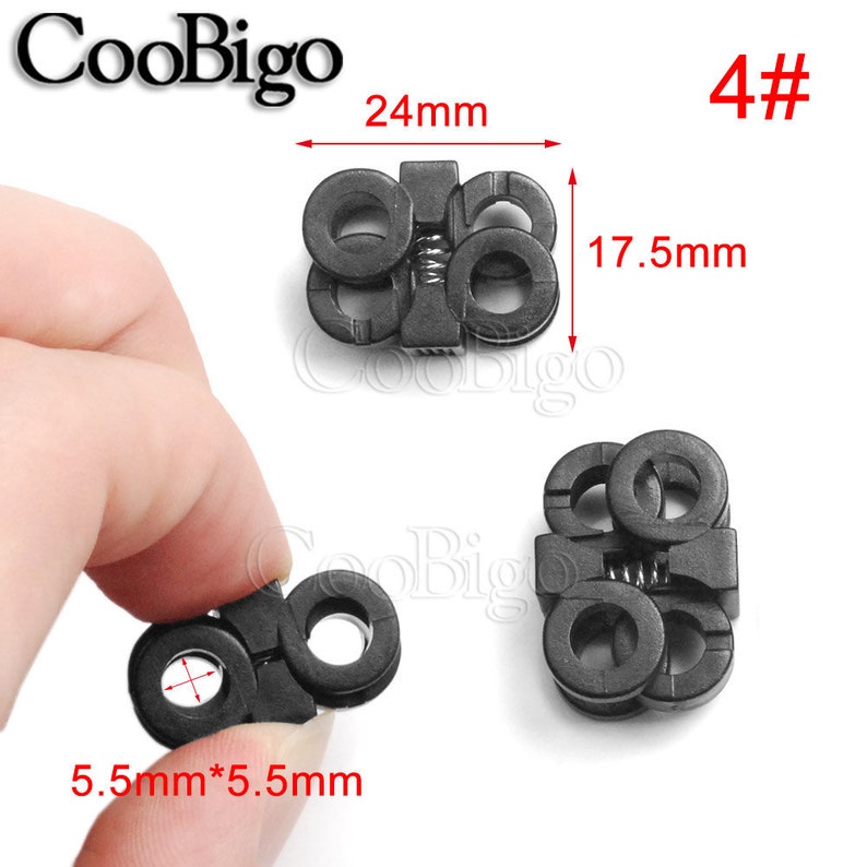 Plastic Cord Lock Rope End Buckles Toggle Stopper Clip Clamp - Etsy