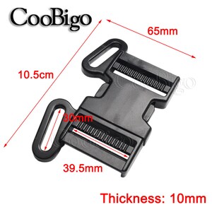 1-1/4" 1-1/2" Plastic 4 Way Multi-side Release Buckles Outdoor Camping ...