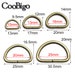 3/8" ~ 1" Metal Dee Ring D Shape Key Chain Buckle Webbing Backpack Bag ...