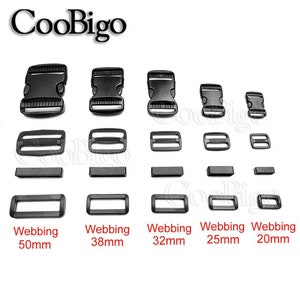 20mm 25mm 30mm 38mm 50mm Plastic Slider Adjustable Rectangle Ring Belt ...