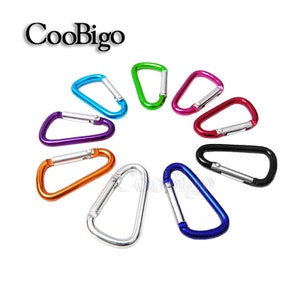 Aluminum Carabiner D Ring Outdoor Climbing Camping Hiking Quick Draws ...