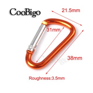 Aluminum Carabiner D Ring Outdoor Climbing Camping Hiking Quick Draws ...