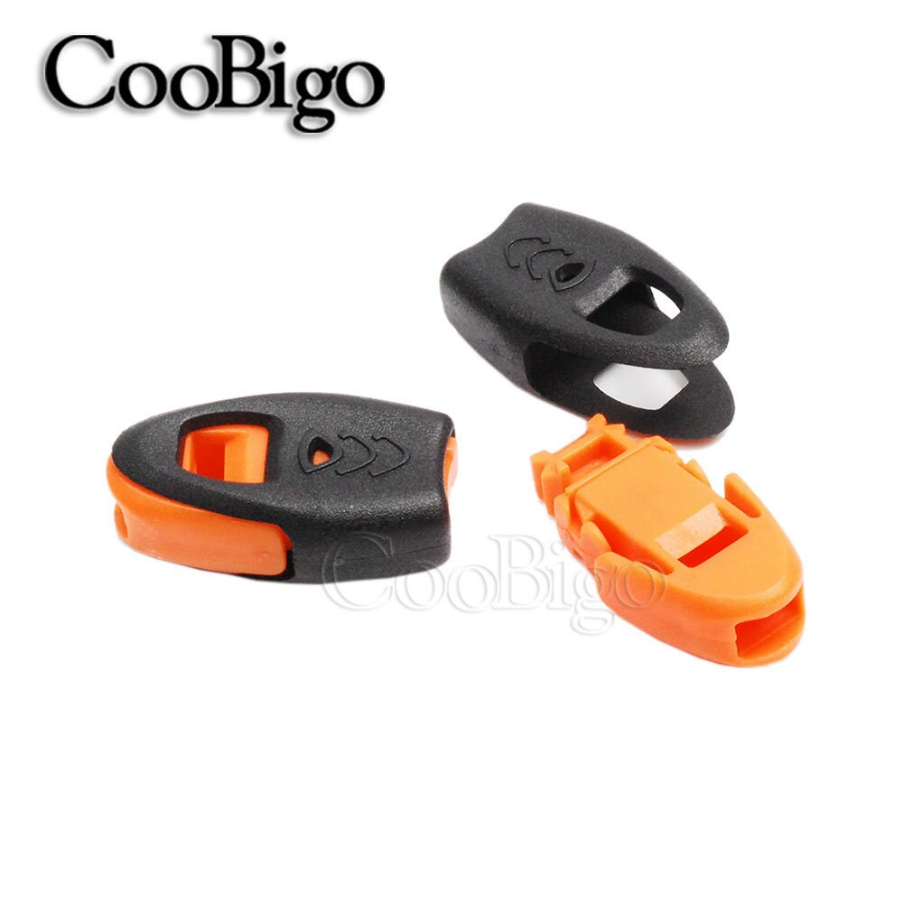 Emergency Whistle Orange Zipper Pull Cord Ends Lock for - Etsy