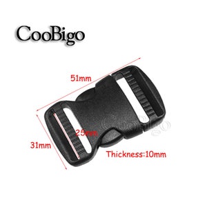 3/4 2 Webbing Plastic Side Release Buckles Dual Adjustable Slim Waist ...