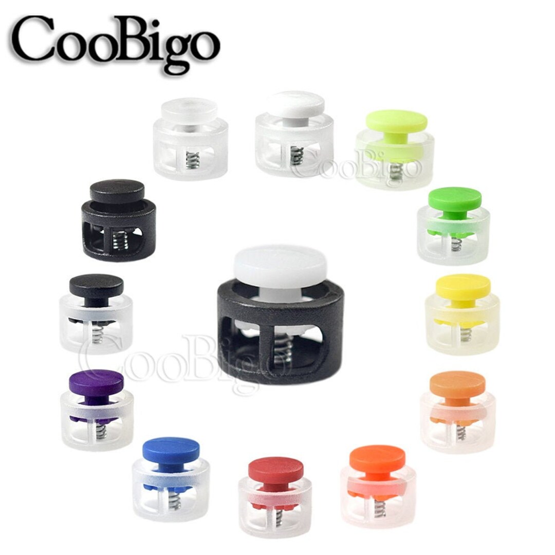 Plastic Cord Lock Stopper Rope Toggle Clip Backpack Sportswear DIY No ...