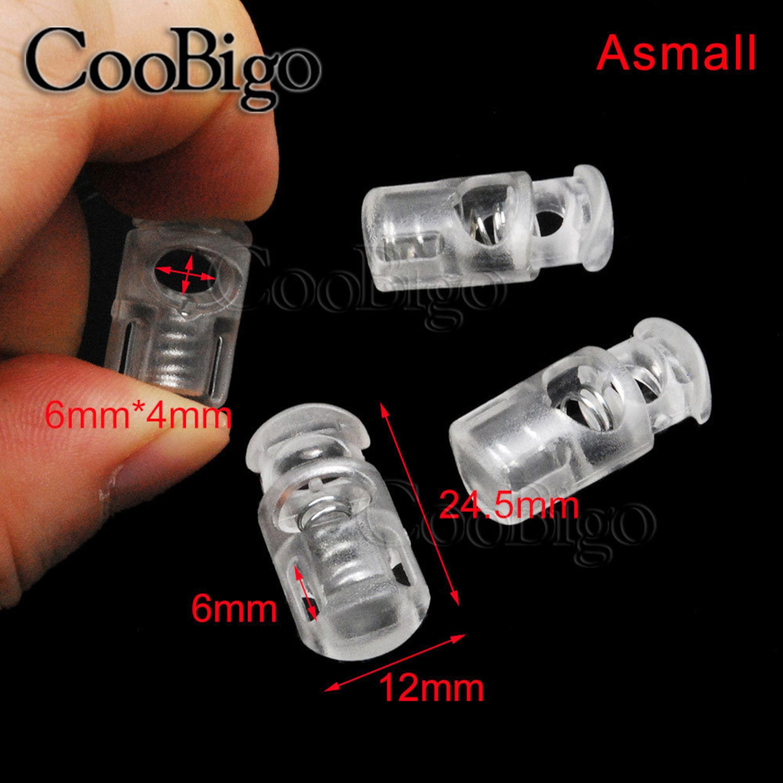 Plastic Cord Lock Stopper Cord Ends Rope Lock Toggles Clip Buckle ...