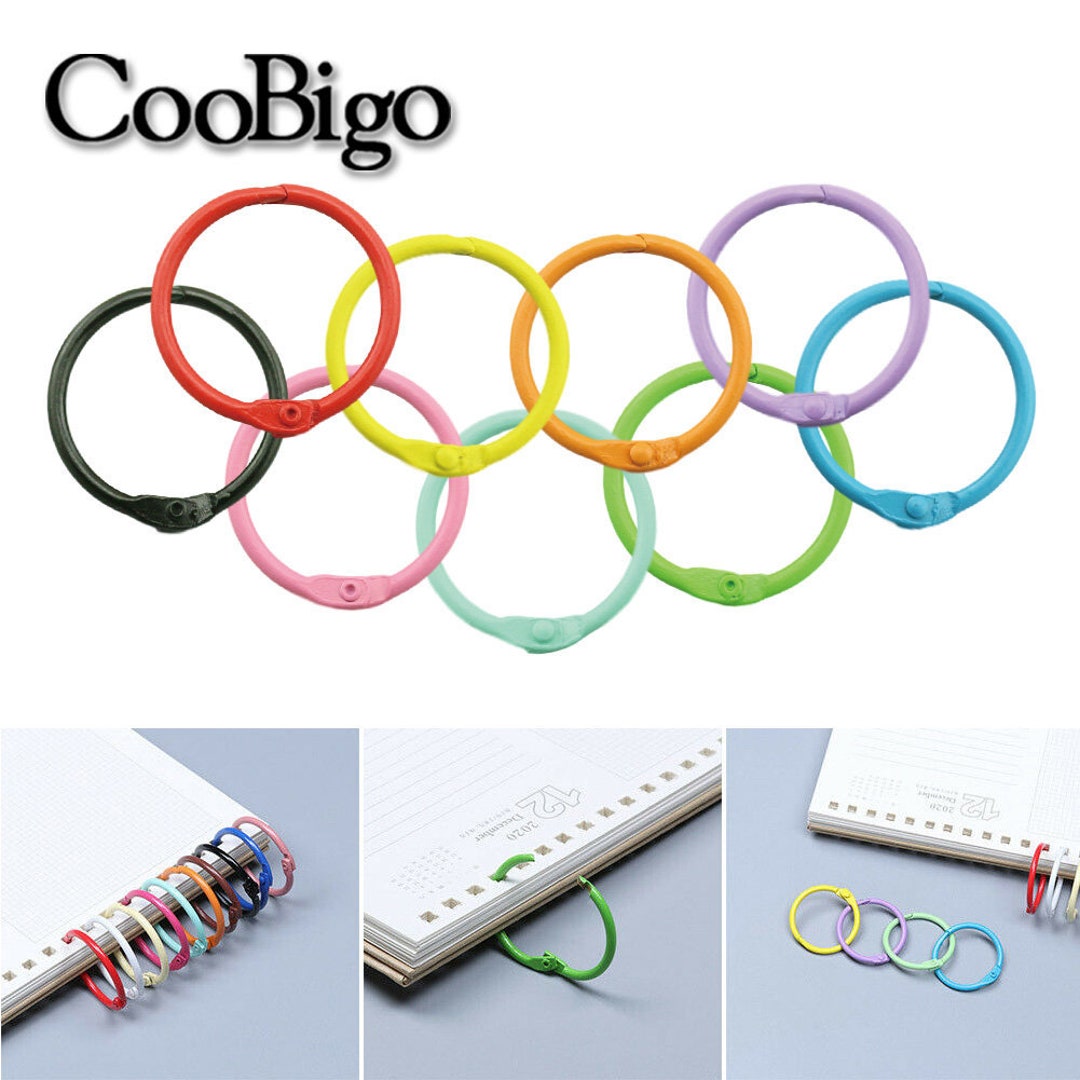 Metal Binder Rings Binder Album Scrapbooks Loose Leaf Cards Rings DIY ...