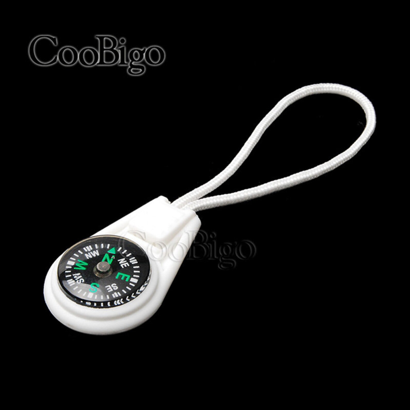 Muti-color Compass Zipper Pull Slider Backpack Bag Parts Camping Hiking ...