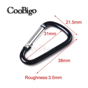 Aluminum Carabiner D Ring Outdoor Climbing Camping Hiking Quick Draws ...