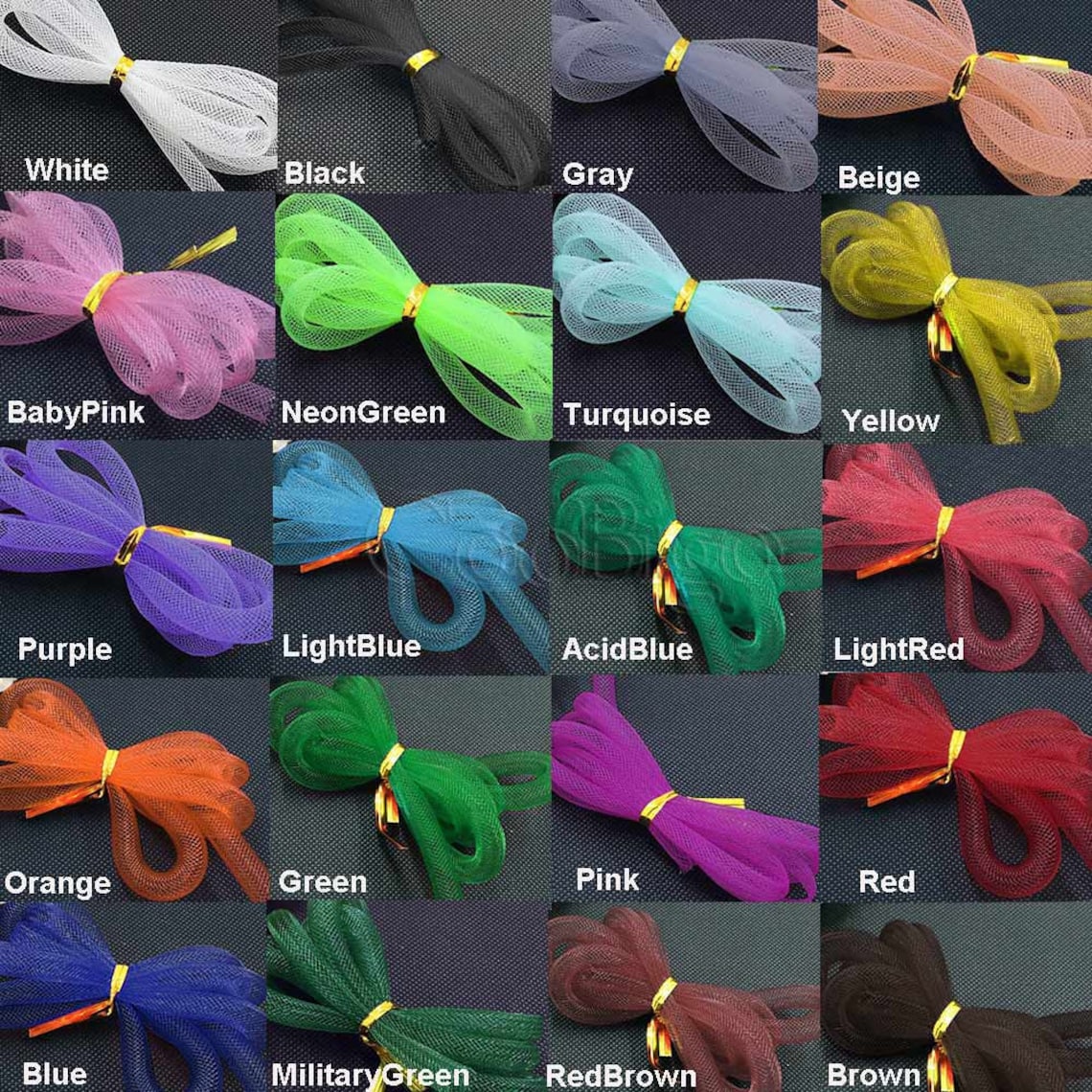 8mm Plastic Tubular Crinoline Stretch Tubing Horsehair Braid | Etsy