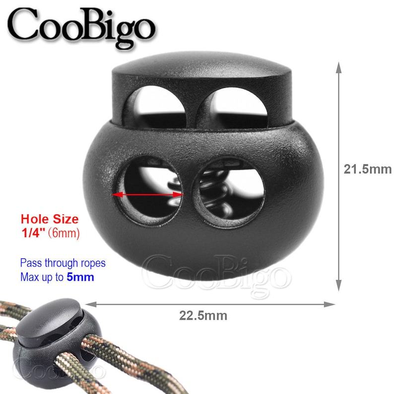 Cord Lock Stopper Rope Ends Clamp Toggle Fastener Slider Clip - Etsy