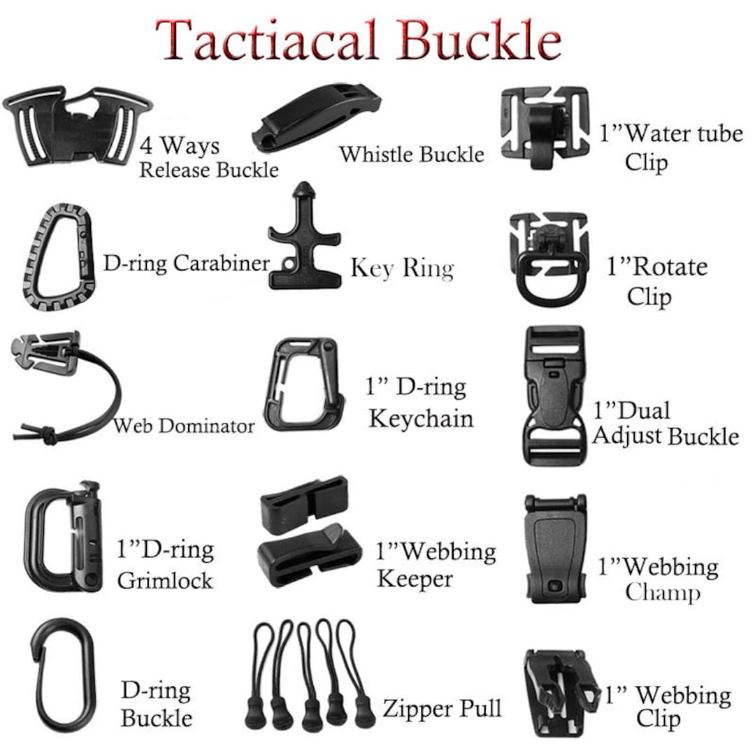 Assorted Buckles Grimloc Web Dominator Tactical Backpack Carabiner ...