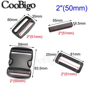 20mm 25mm 30mm 38mm 50mm Plastic Slider Adjustable Rectangle Ring Belt ...
