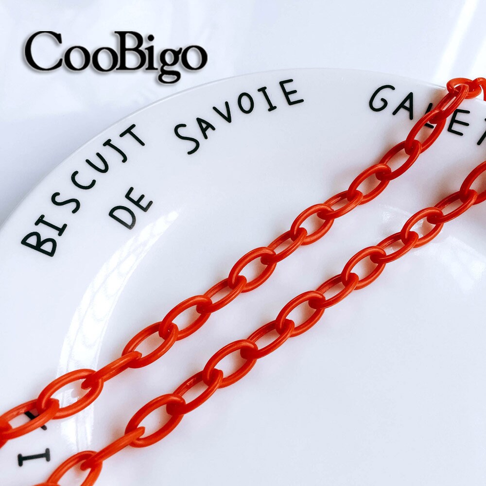 2PCS Acrylic Chain Plastic Chain Links Necklace DIY Jewelry Finding ...