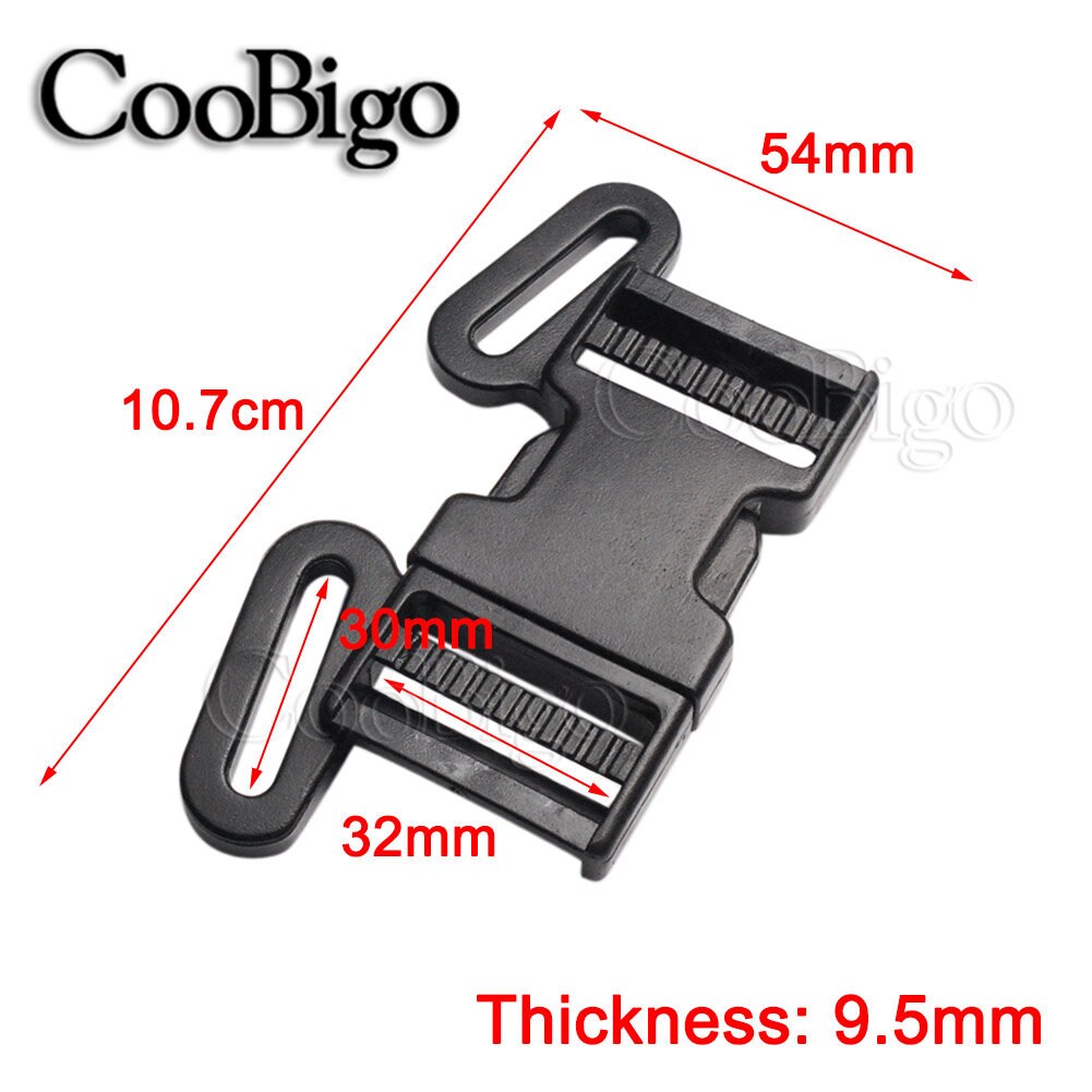 1-1/4" 1-1/2" Plastic 4 Way Multi-side Release Buckles Outdoor Camping ...