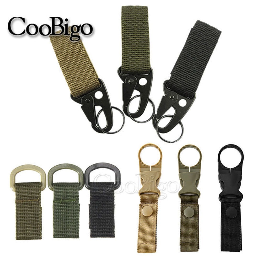 Nylon Webbing Carabiners Olecranon Hook Keychain Clasp Belt D-ring ...