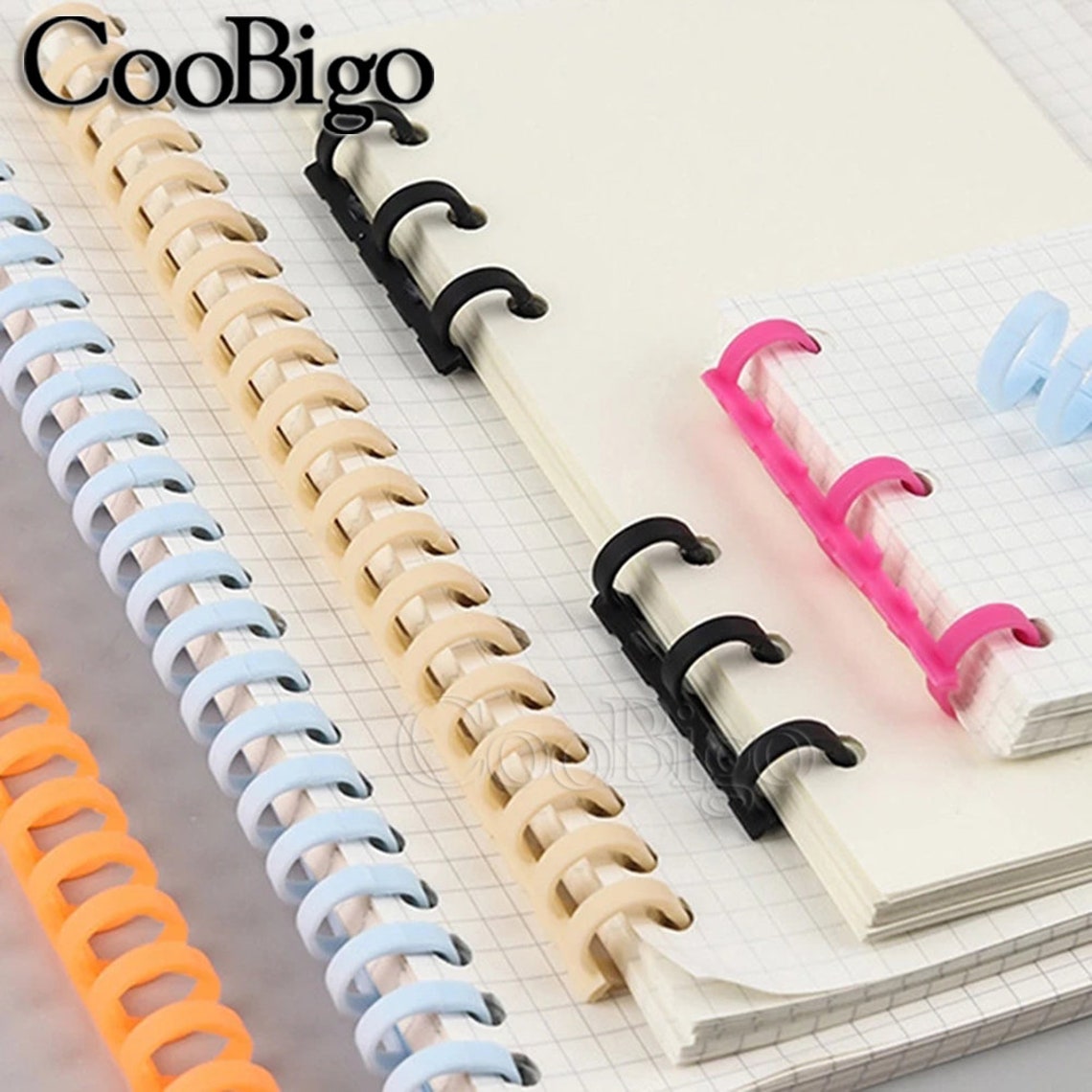 30 Holes Loose-leaf Paper A4 Plastic Binding Spiral Rings - Etsy