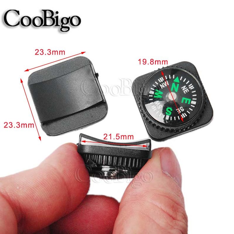 Portable Belt Buckle Mini Compass for Outdoor Camping Hiking Travel ...