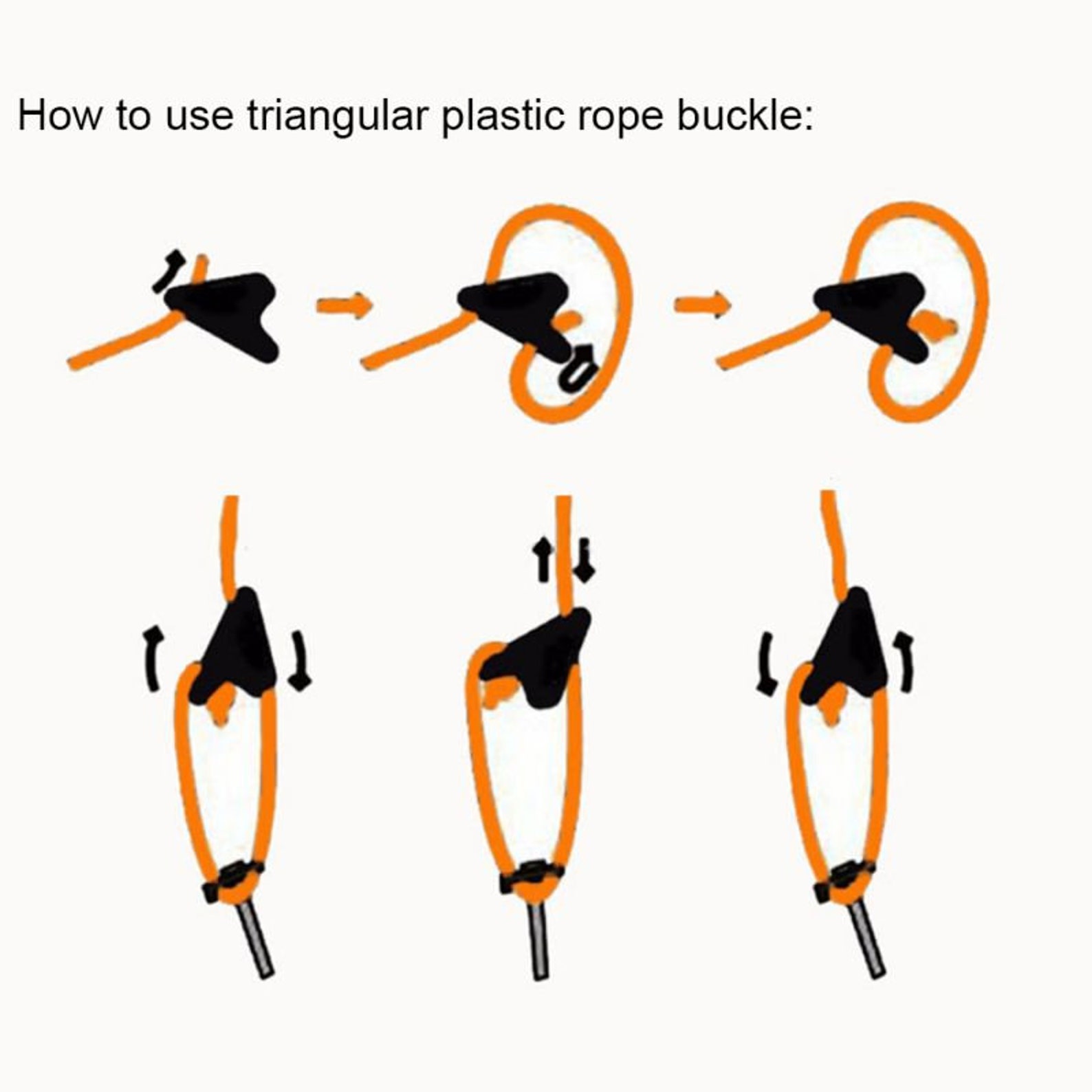 Tent Tightening Hook Plastic Anti-slip Wind Rope Buckles for Outdoor ...