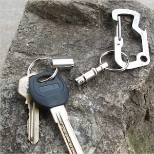 Quick Release Detachable Swivel Keychain Key Ring O Ring Double Split ...
