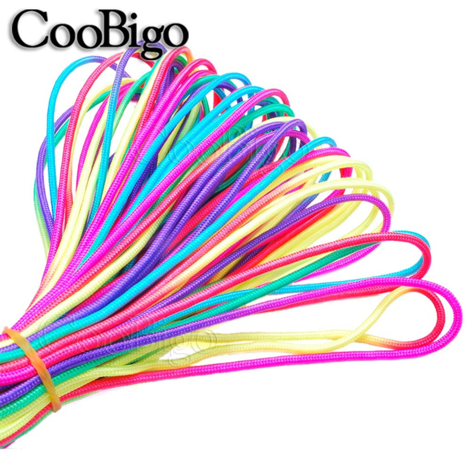 1x Dia.3mm Rainbow Paracord 1 Core Rope Parachute Cord DIY Bracelet ...