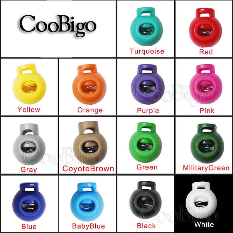 Plastic Cord Lock Adjuster Spring Toggle Stopper Rope Clamp - Etsy