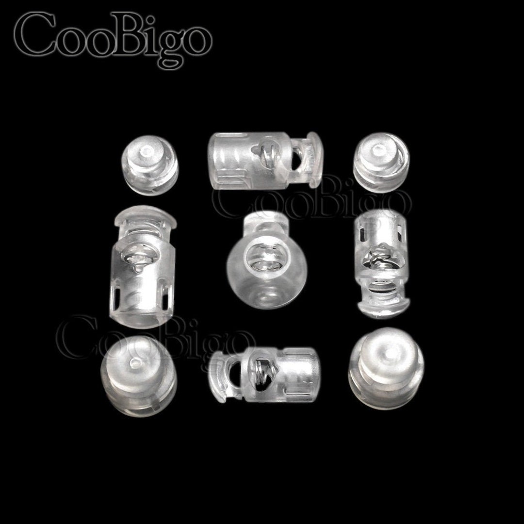 Plastic Cord Lock Stopper Cord Ends Rope Lock Toggles Clip Buckle ...