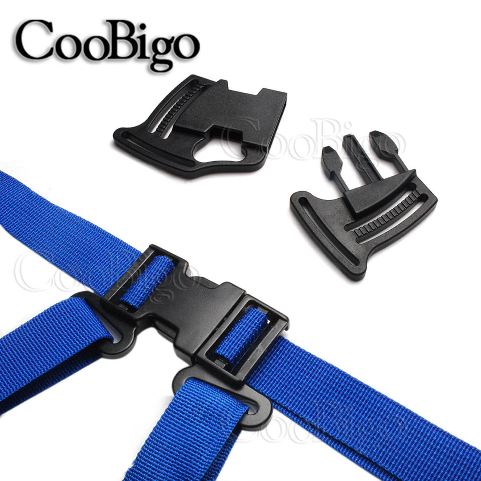 1-1/4" 1-1/2" Plastic 4 Way Multi-side Release Buckles Outdoor Camping ...