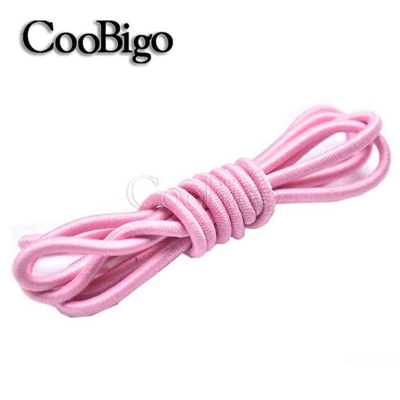 3mm Elastic Round Cord Stretch Rubber Rope Bungee Shock Cord Single ...