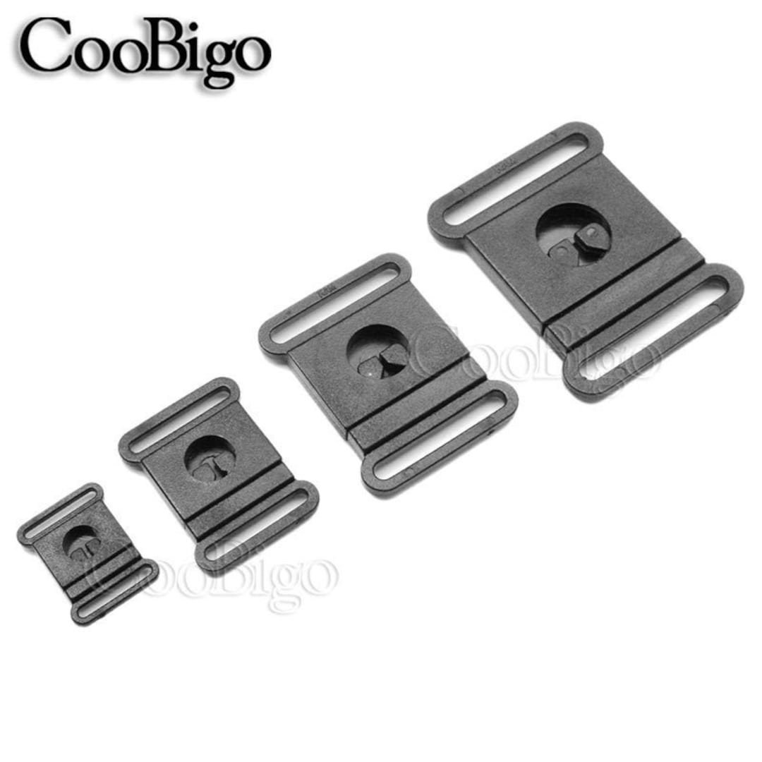 3/8" 5/8" 3/4" 1" Plastic Safety Breakaway Buckles Center Release ...
