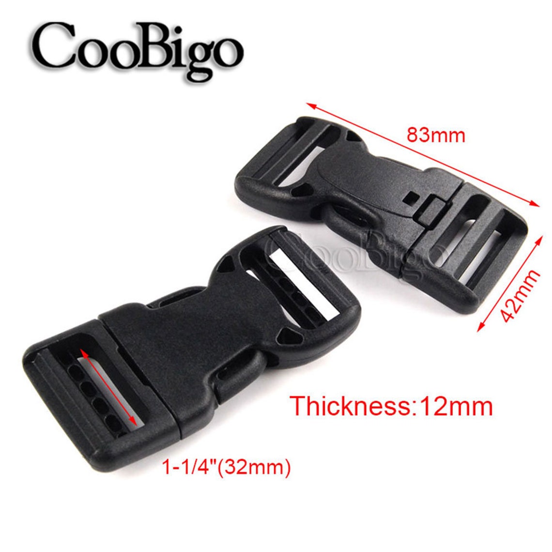 Plastic Black Dual Adjustable Side Release Buckle Security - Etsy