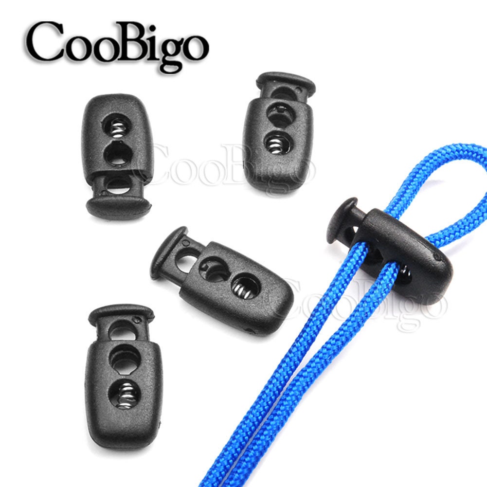 100pcs Plastic Push Cord Lock Spring Clasp Clip Toggle Stopper - Etsy