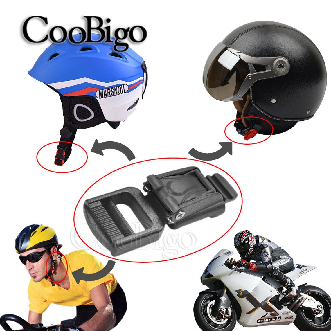 Quick Release Safety Buckles Helmet Chin Strap Buckles Motorcycle Bike ...