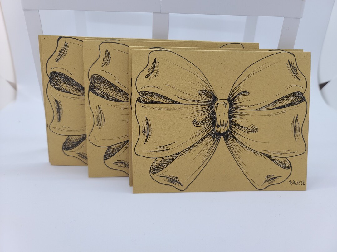 Bow Cards - Etsy