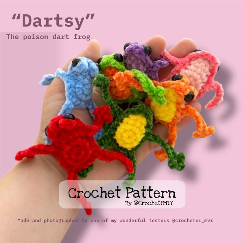 Dartsy the Poison Dart Frog/ No SEW, Super Quick Project. Crochet ...