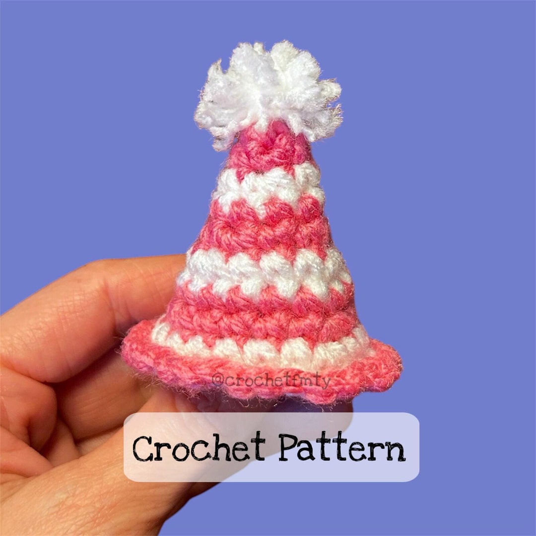 Crochet Party Hat Pattern: Beginner-friendly Design (digital Download ...
