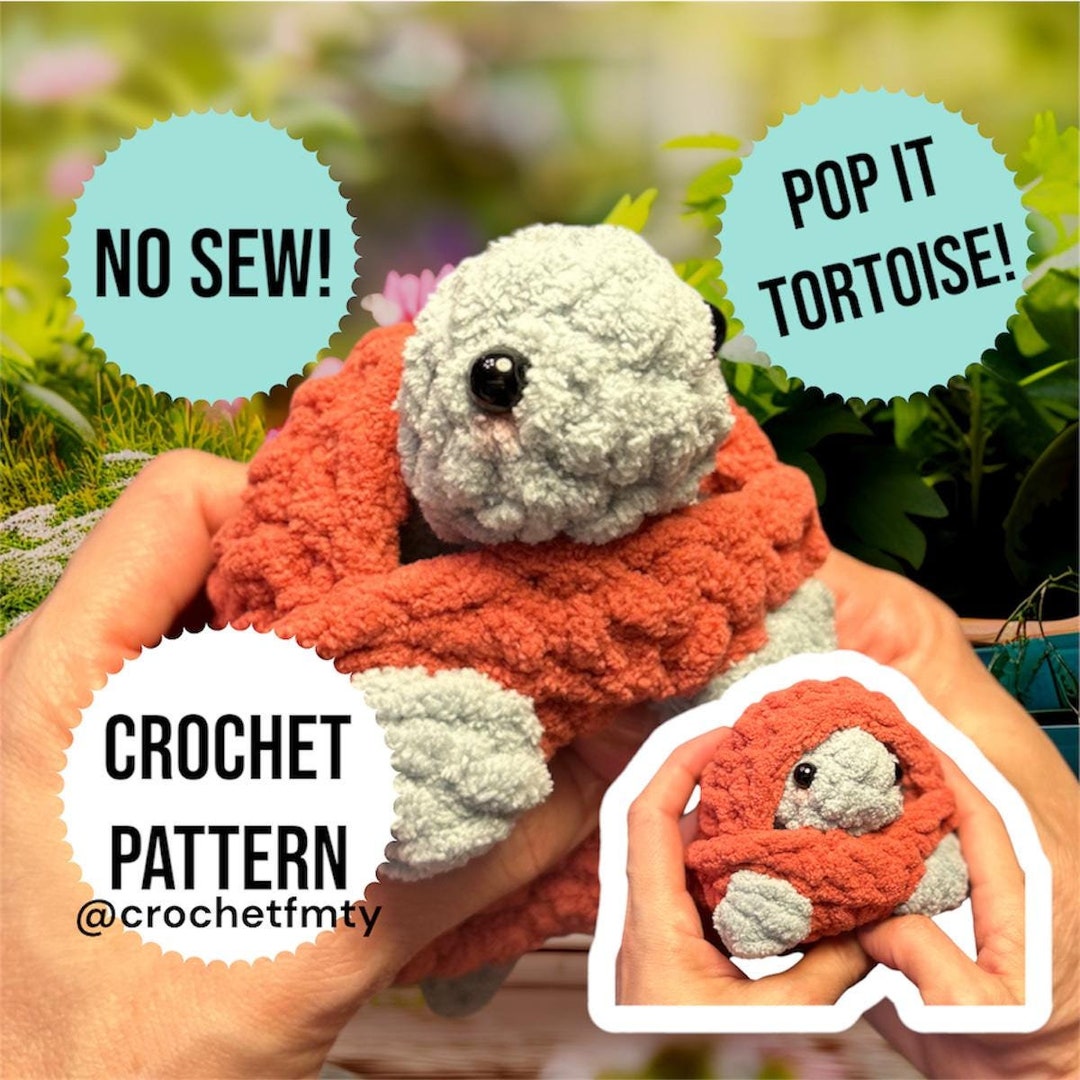 Ted the Pop It Tortoise/ Turtle, No SEW, Crochet PATTERN PDF Download ...