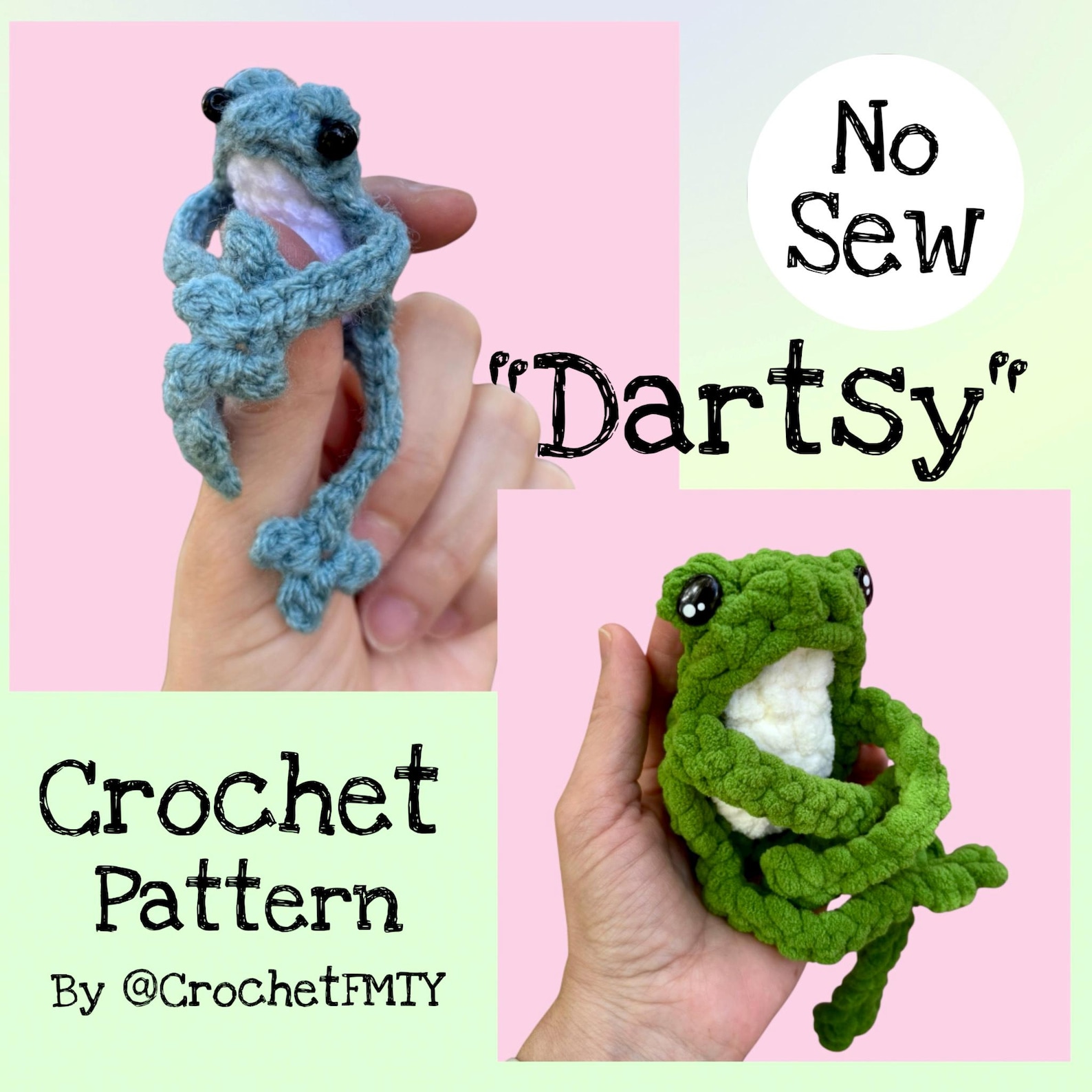 Dartsy the Poison Dart Frog/ No SEW, Super Quick Project. Crochet ...