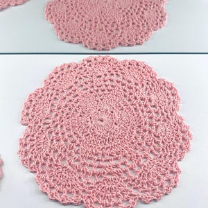Pink Doily Set - 8 Count - Etsy