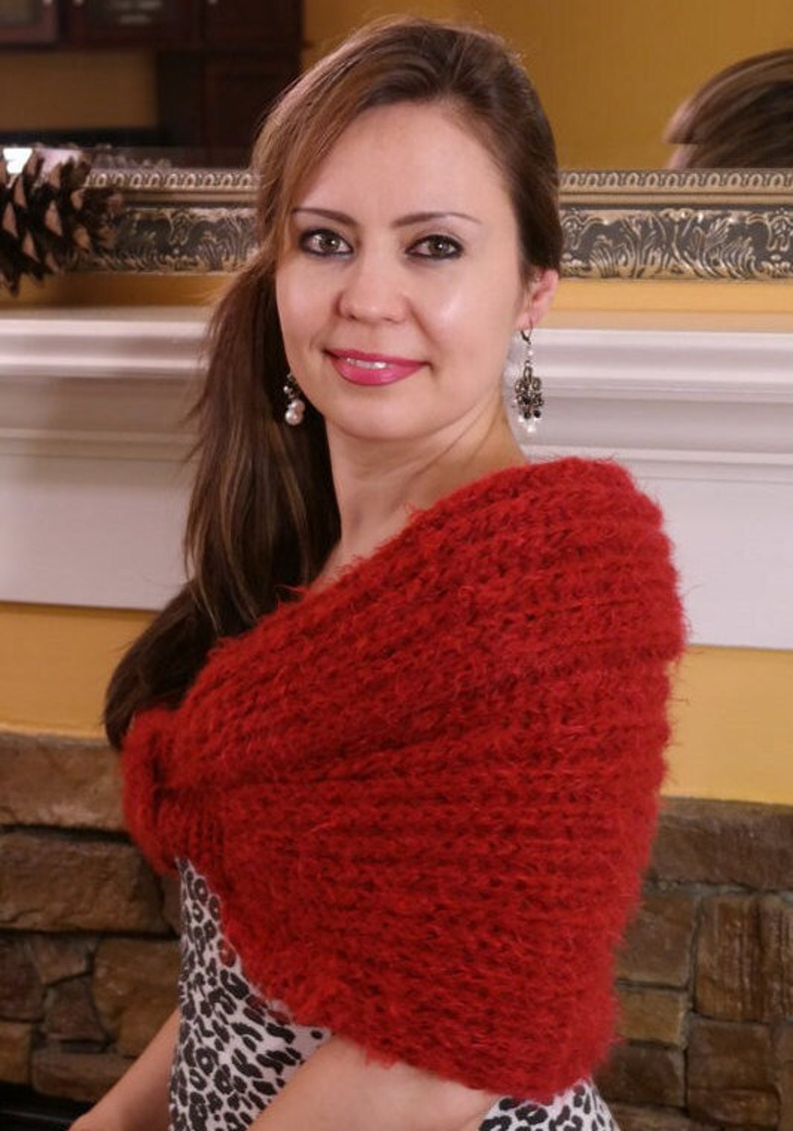 Red Wedding Shawl / Wedding Cape /bridal Shawl / Fall Wedding / Bridal ...