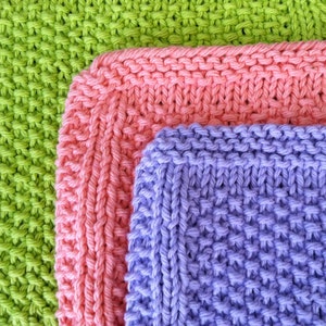 Seed Stitch Dishcloth Knitting Pattern | Easy Knitted Dishcloth - Etsy