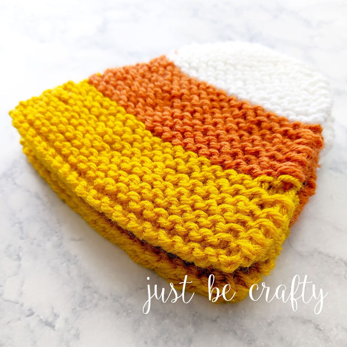 Knit Candy Corn Coaster Pattern PDF File DOWNLOAD Candy Corn - Etsy