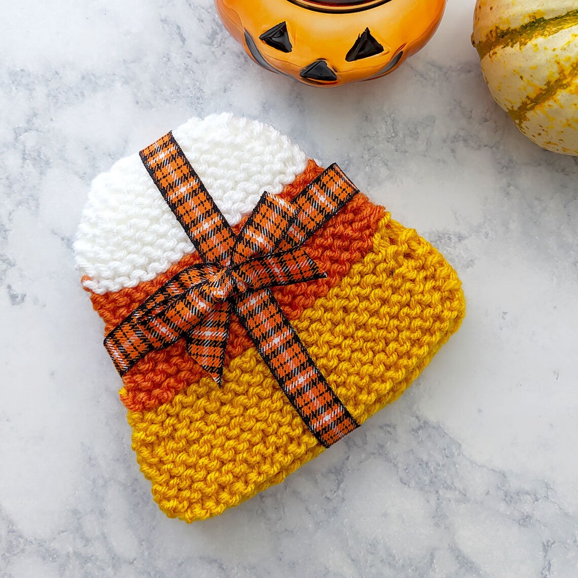 Knit Candy Corn Coaster Pattern PDF File DOWNLOAD Candy Corn - Etsy