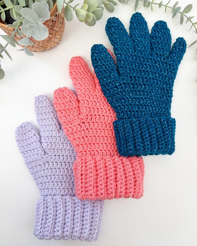 Crochet Gloves Pattern With Video Tutorial, Beginner Friendly (PDF ...